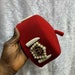 Red Igbo Cap With Cowries and Tusk .chief Cap for Men. Nigerian Wedding ...