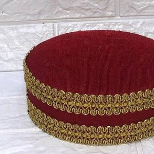 Red Wedding Cap/chieftaincy Caps/igbo Wedding Caps/traditional Caps/red ...
