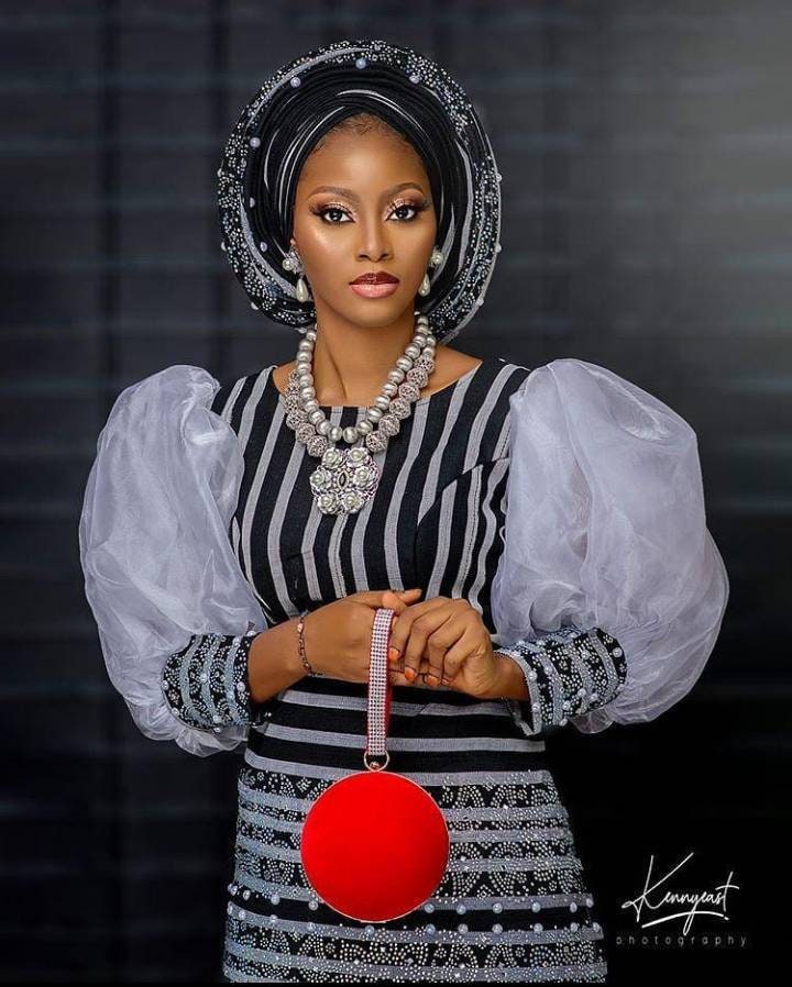 Asooke for Bride/tiv Bride/benue Bride Attire/black and White/asooke ...