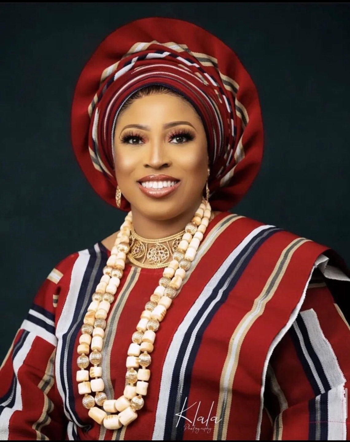 Yoruba Traditional Attire. 40th Birthday Attire for Women. Red - Etsy