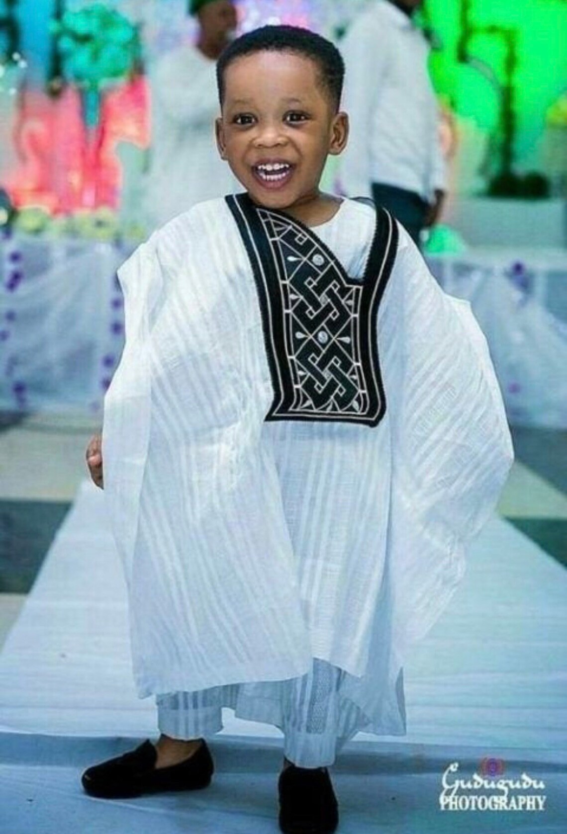 White Agbada Attire for Kids. 2nd Birthday Outfit. African - Etsy