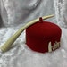 Red Igbo Cap With Cowries and Tusk .chief Cap for Men. Nigerian Wedding ...