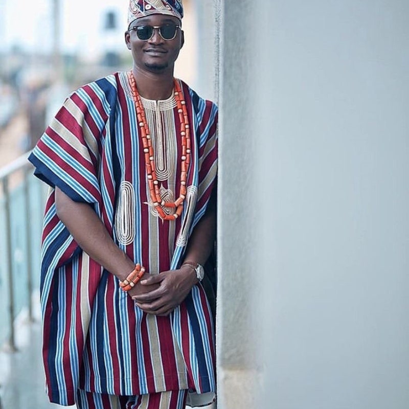 Short Sleeve Agbada - Etsy