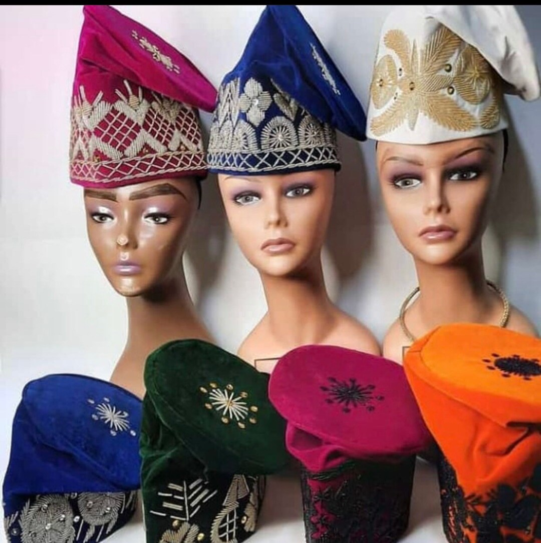 5 Pieces of Velvet Hand Beaded Caps for Groom and Groomsmen. 5 Caps for ...