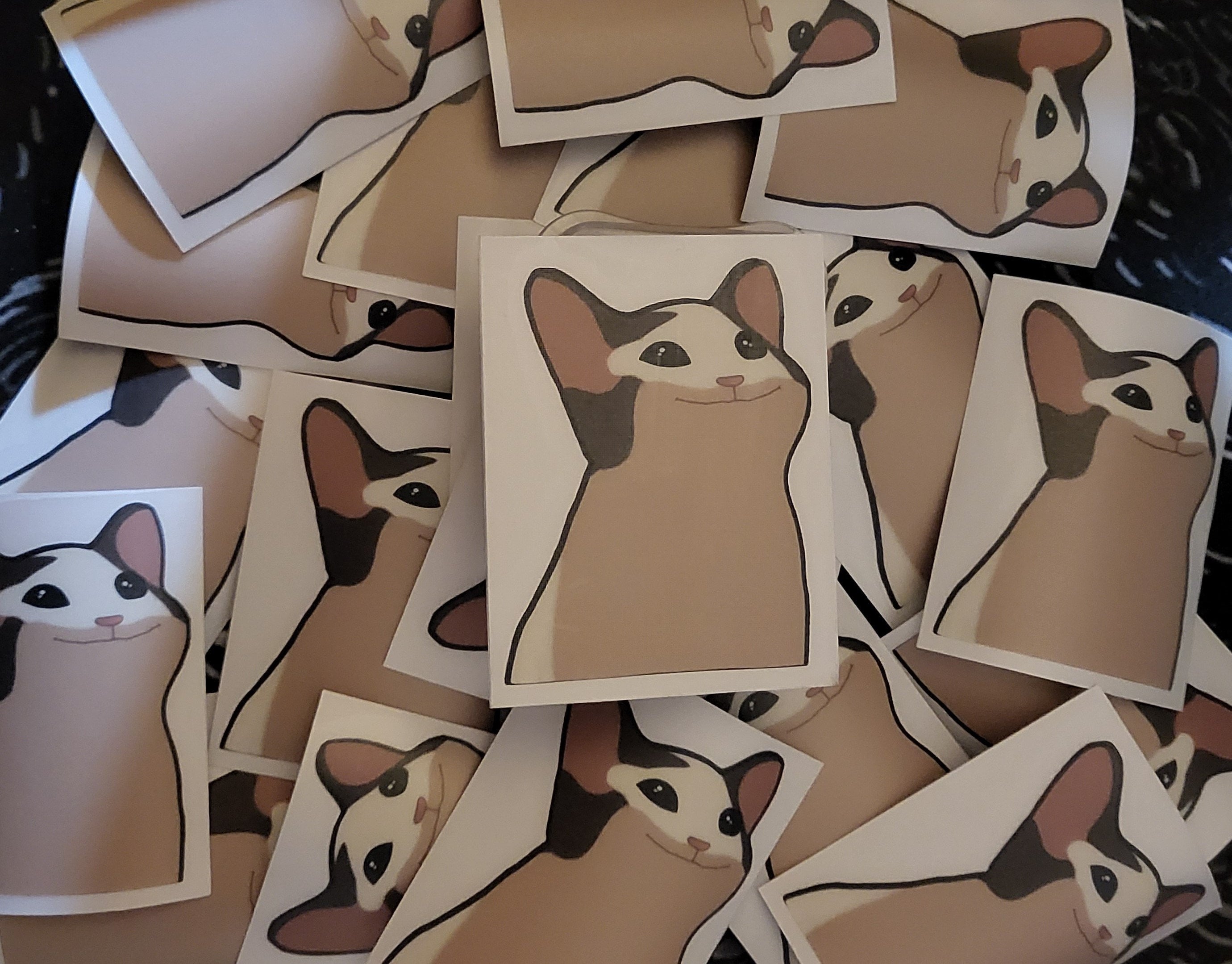 Pop Cat Meme Sticker - Etsy