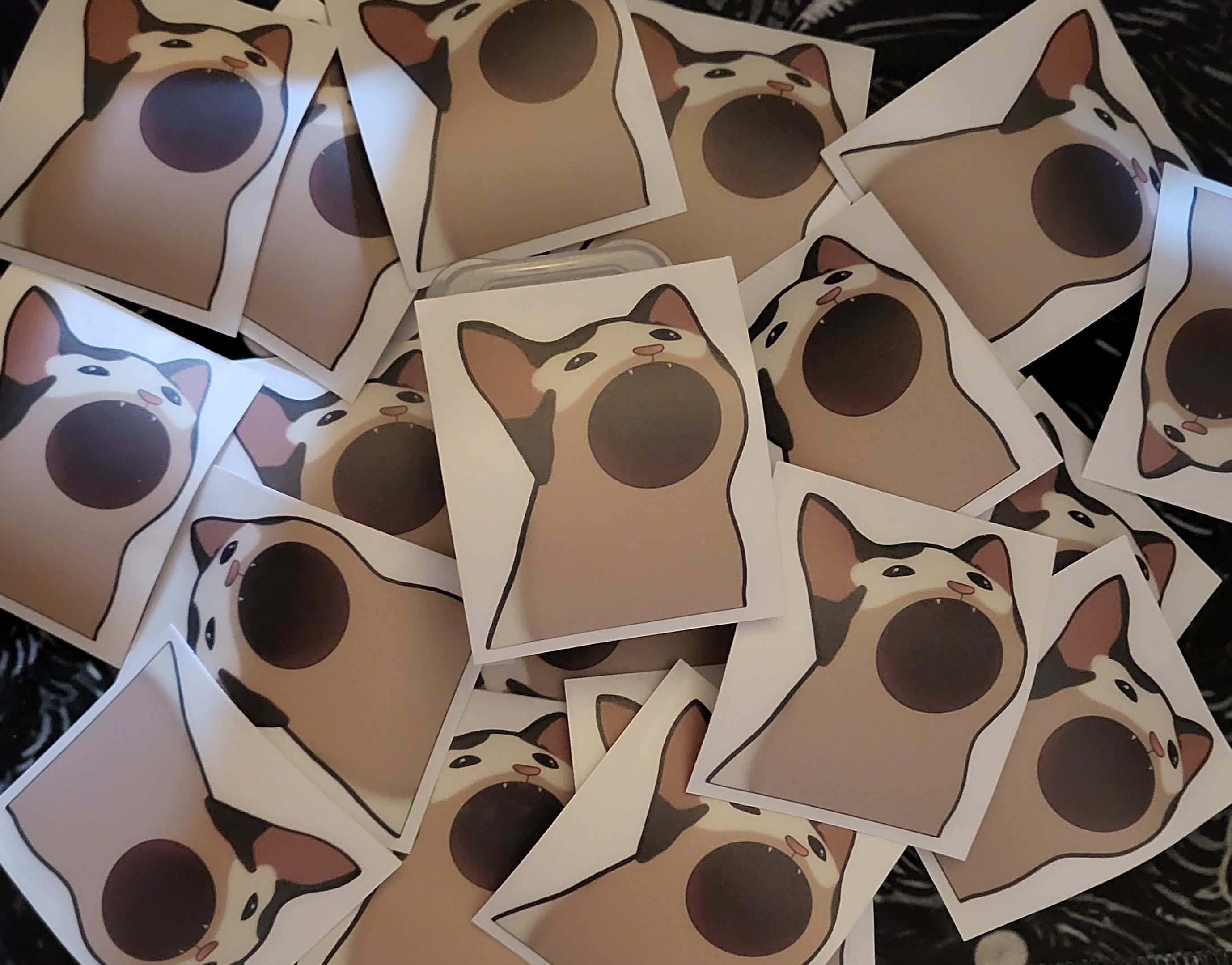 Pop Cat Meme Sticker - Etsy