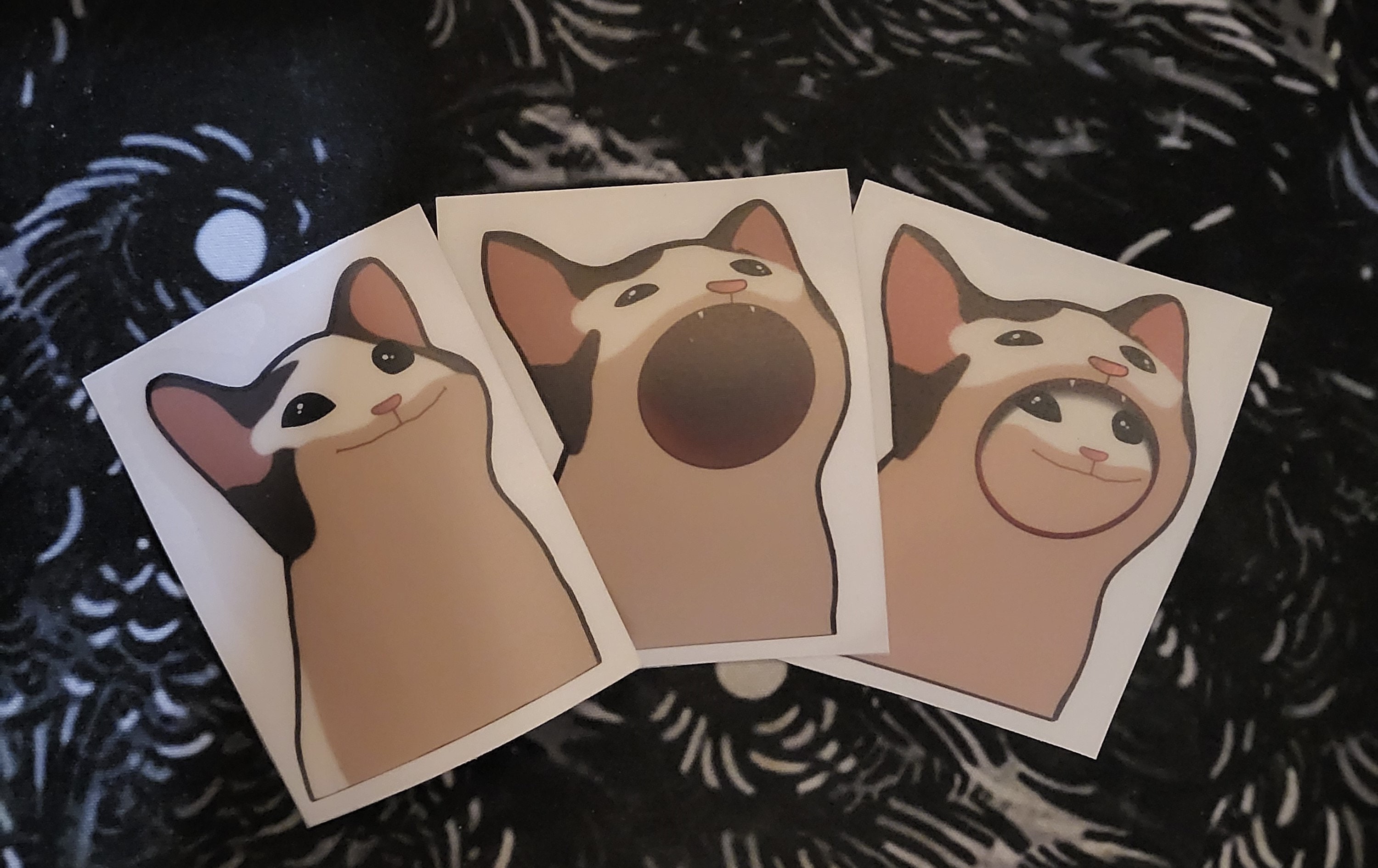 Pop Cat Meme Sticker - Etsy