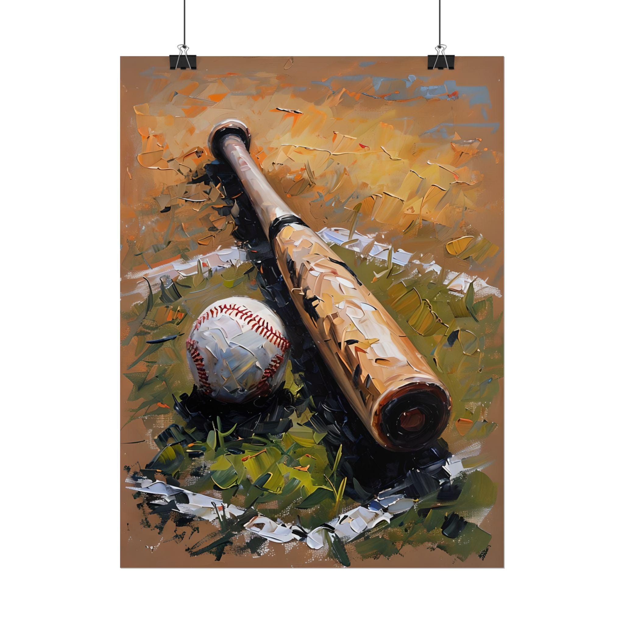 Baseball Wall Art Print, Impressionist Art, Sports Room Decor, Gift for ...
