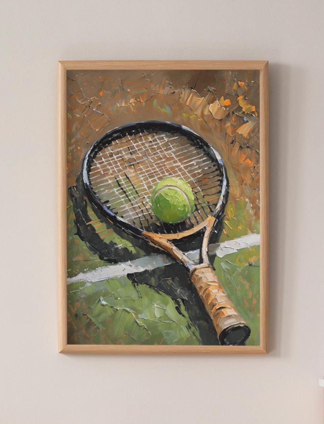 Tennis Art Poster, Impressionist Art, Sport Wall Decor, Tennis Lover ...