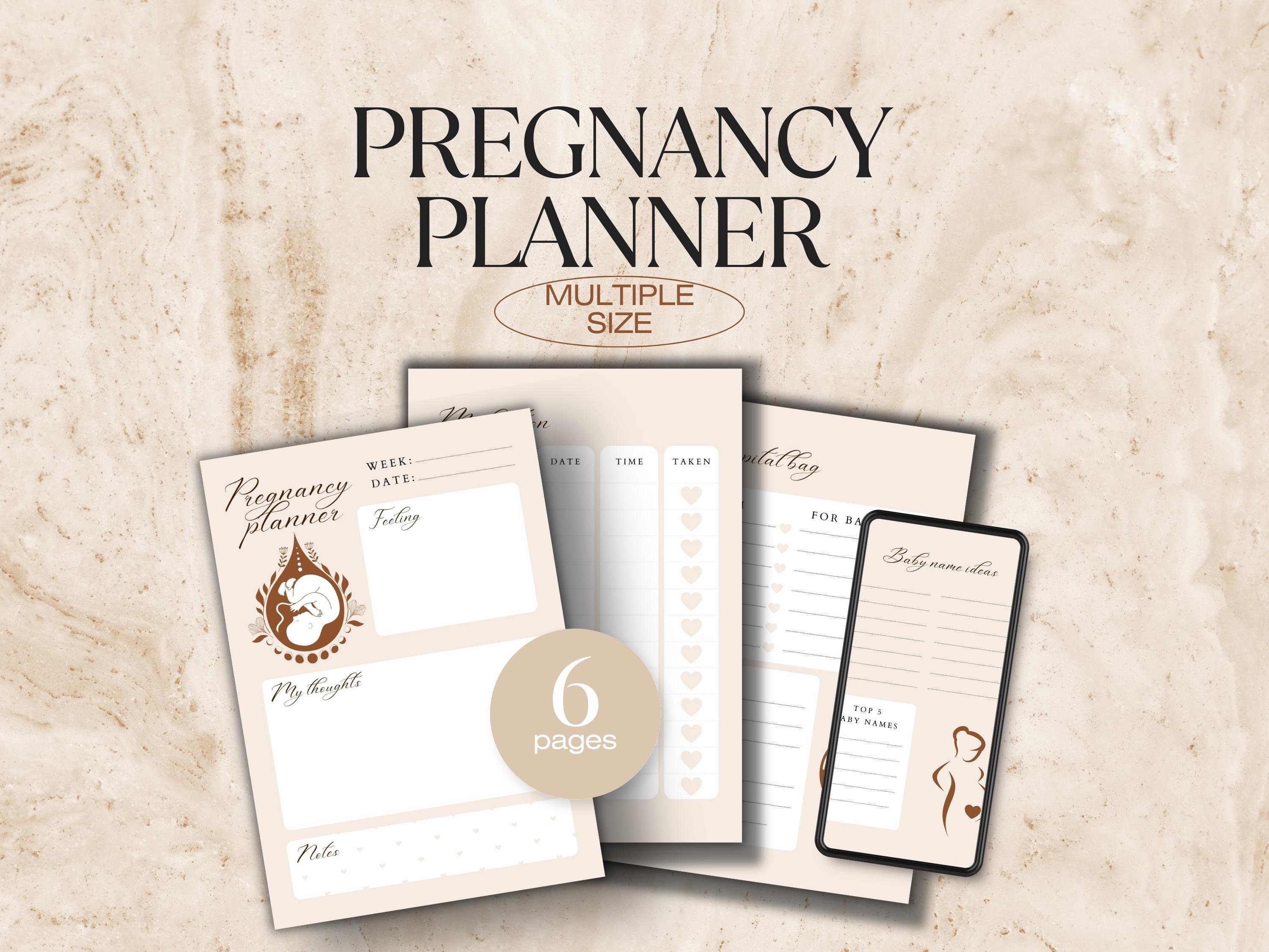 Pregnancy Planner Printable, Printable Pregnancy Journal, Expecting Mom ...