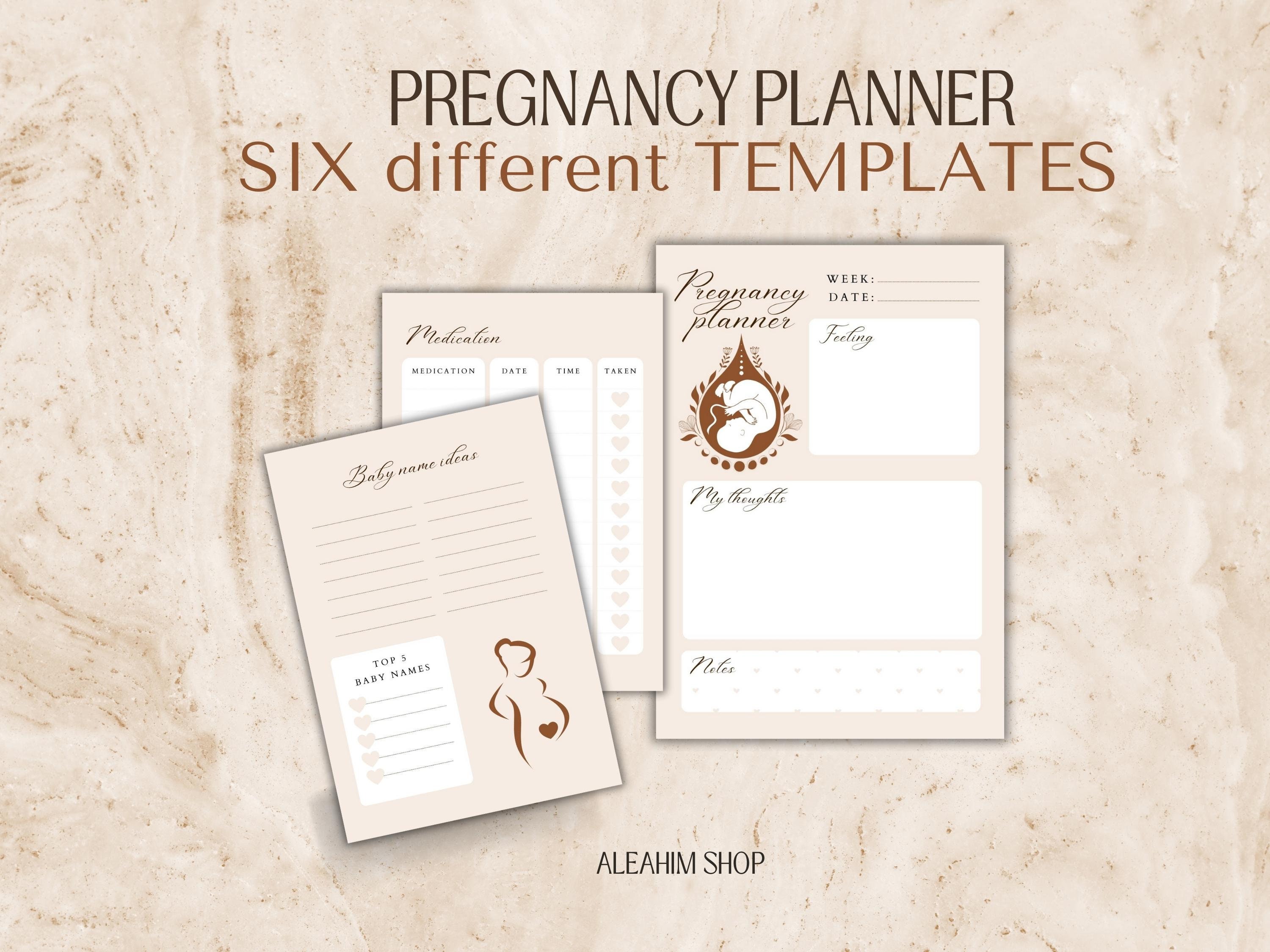 Pregnancy Planner Printable, Printable Pregnancy Journal, Expecting Mom ...