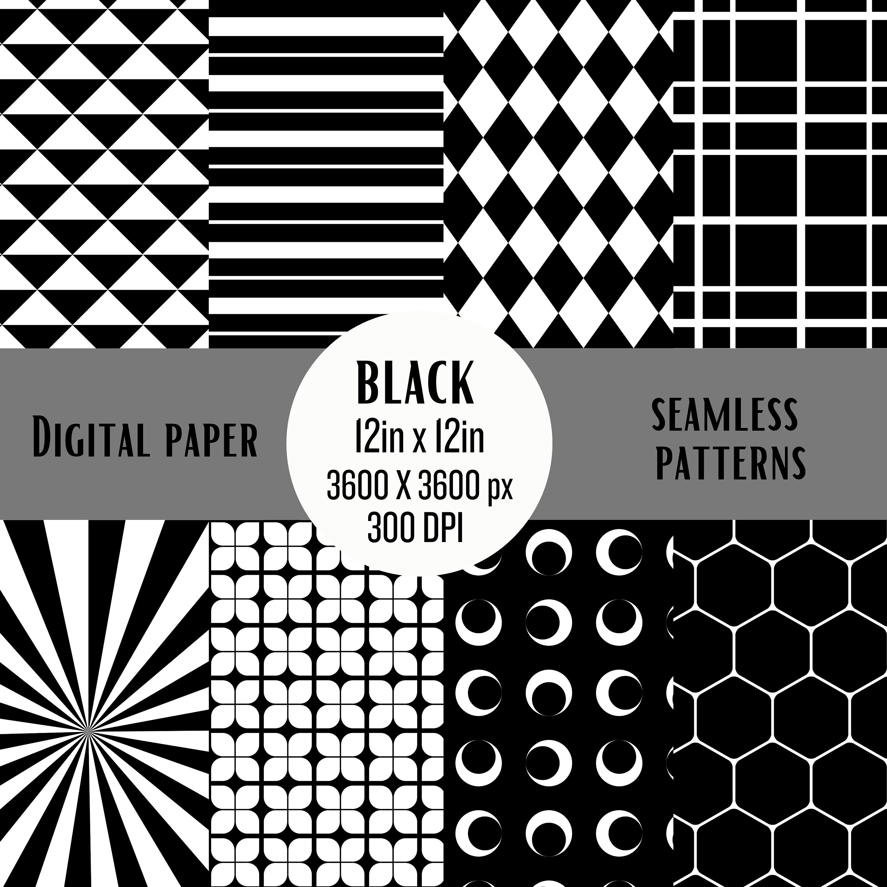 Black Textures Digital Paper Printable Paper Black - Etsy