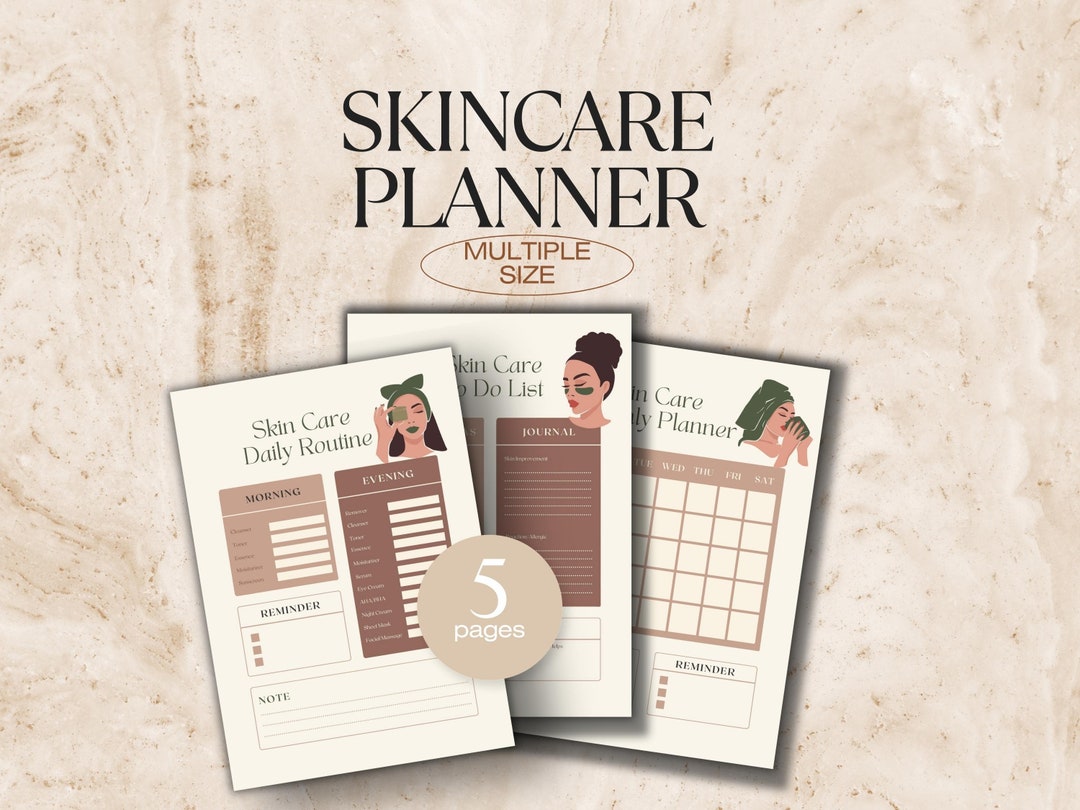 Skincare Routine Planner Printable, Beauty Planner, Beauty Journal ...
