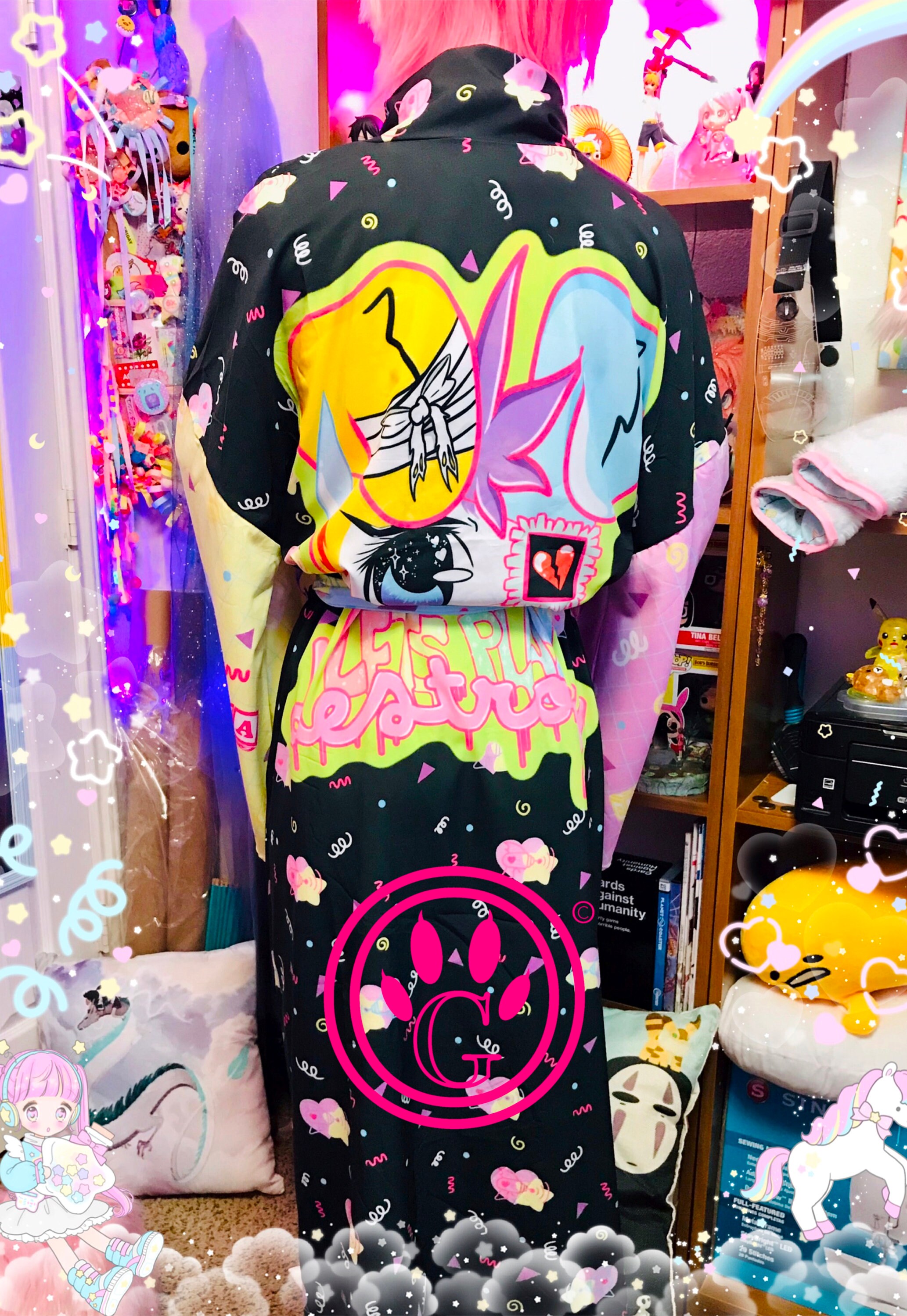 LETS PLAY DESTROY Decora Fairykei Furry Kawaii Kimono - Etsy Canada