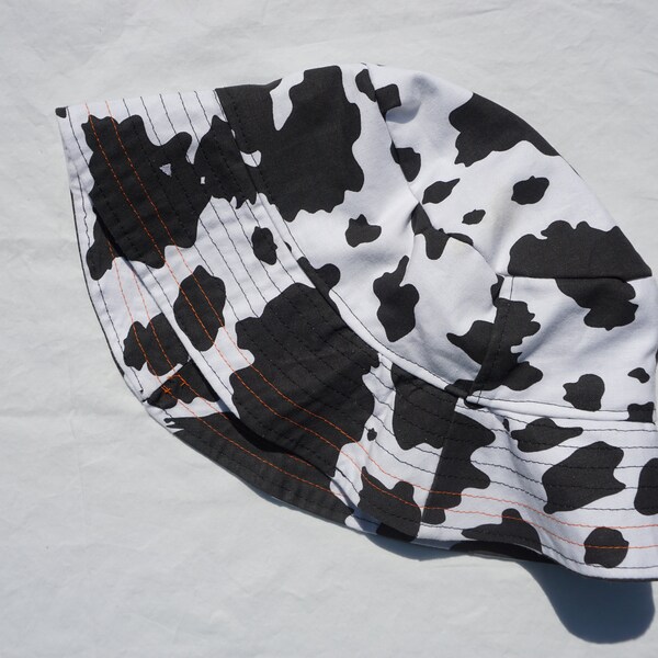 Cow Print Bucket Hat - Etsy