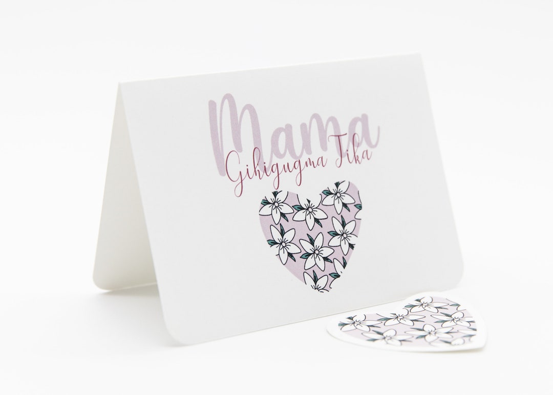 Mother's Day Card, Mama I Love You, Mama Mahal Kita, Mama Gihigugma ...
