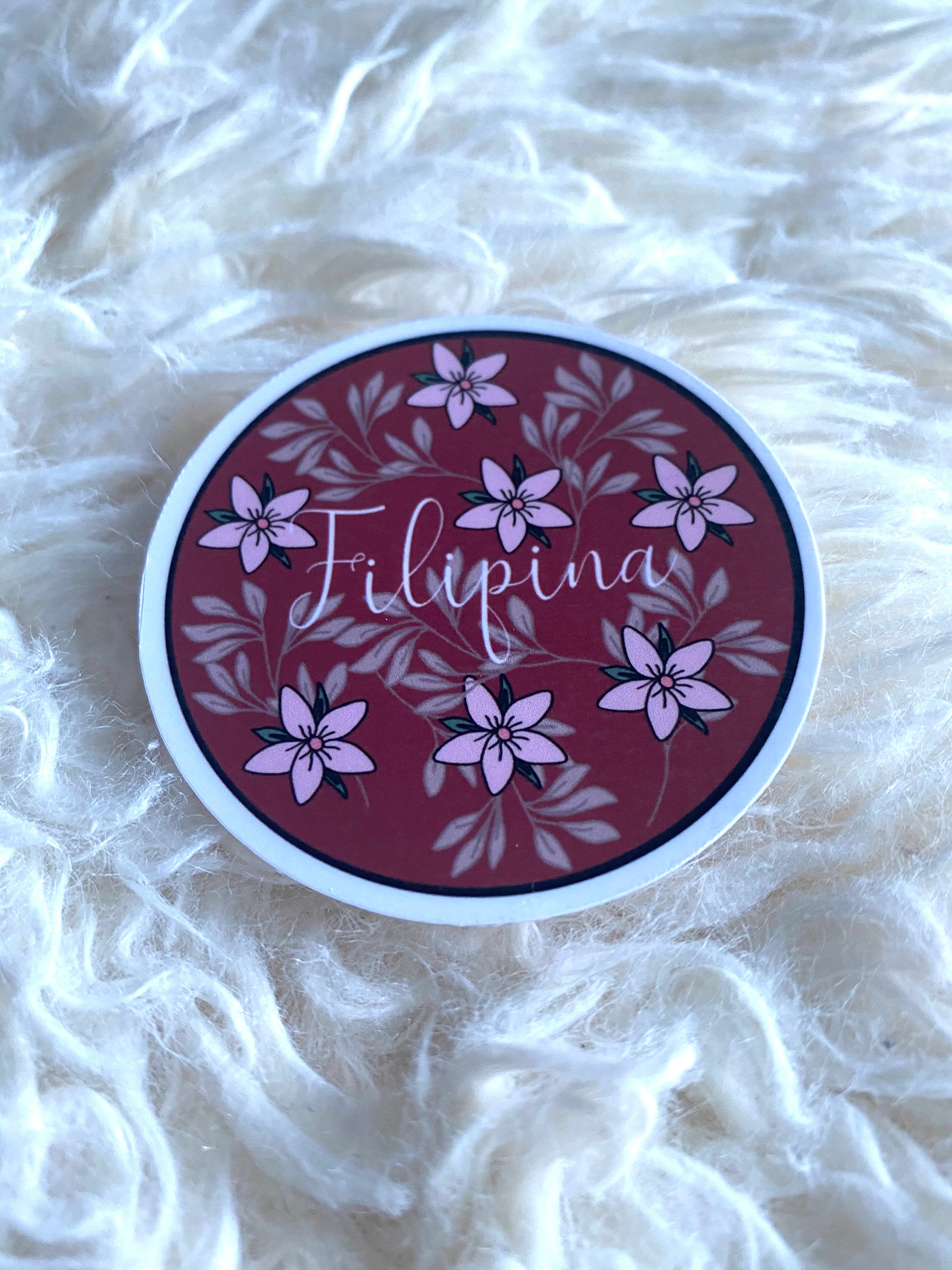Filipina Floral Sticker Sampaguita Flower Filipino Stickers | Etsy