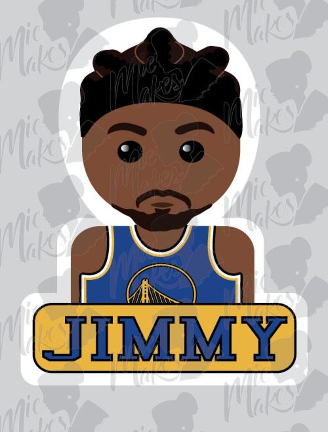 Jimmy Butler Sticker, Golden State Warriors, NBA, GSW, Basketball - Etsy