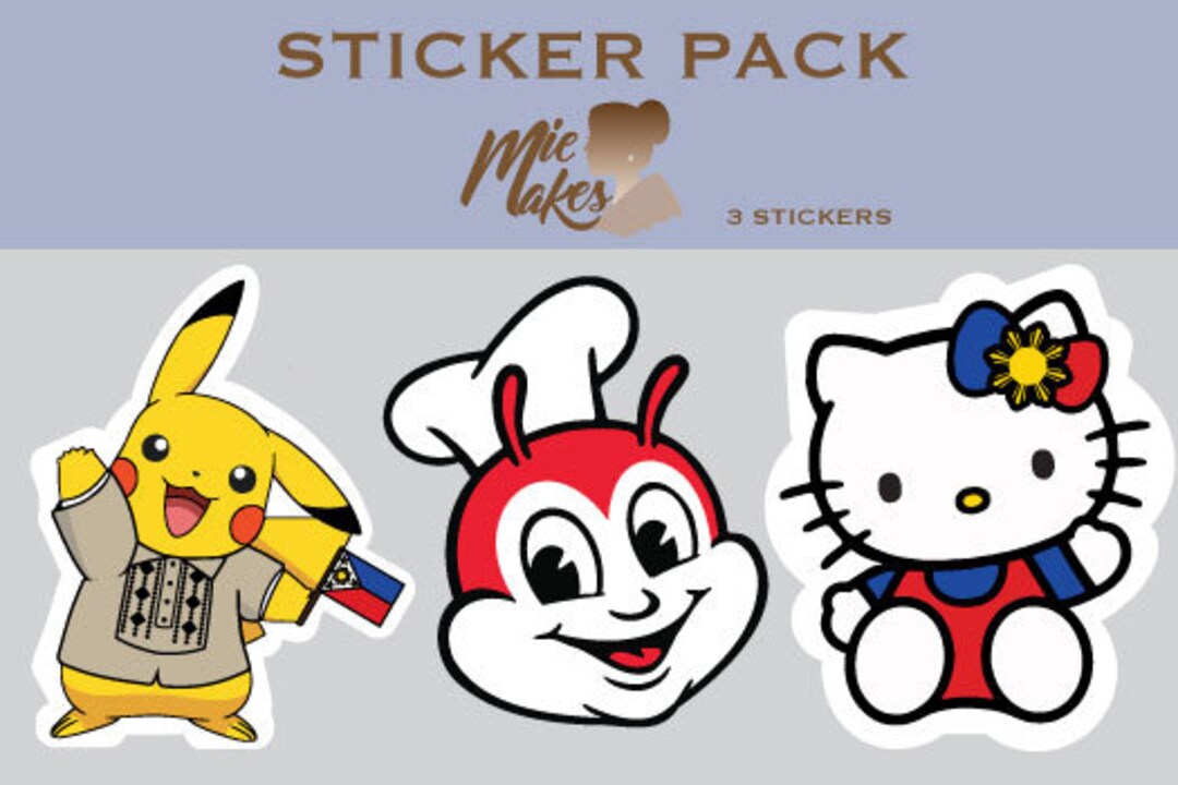 Characters Sticker Pack, Filipino, Filipina, American, Pinoy, Pinay ...