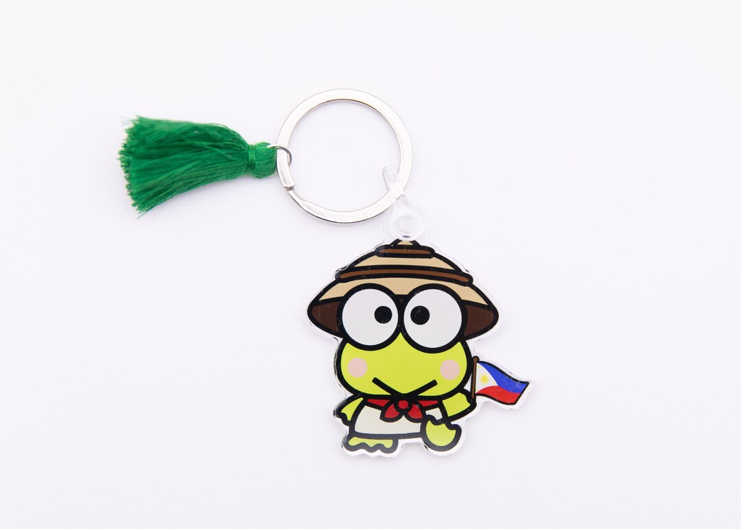Keroppi Philippines Flag Keychain, Unique Keychain, Acrylic Keychain ...