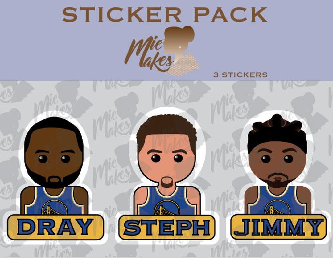 2025 Golden State Warriors Sticker Pack, NBA, GSW, Basketball - Etsy