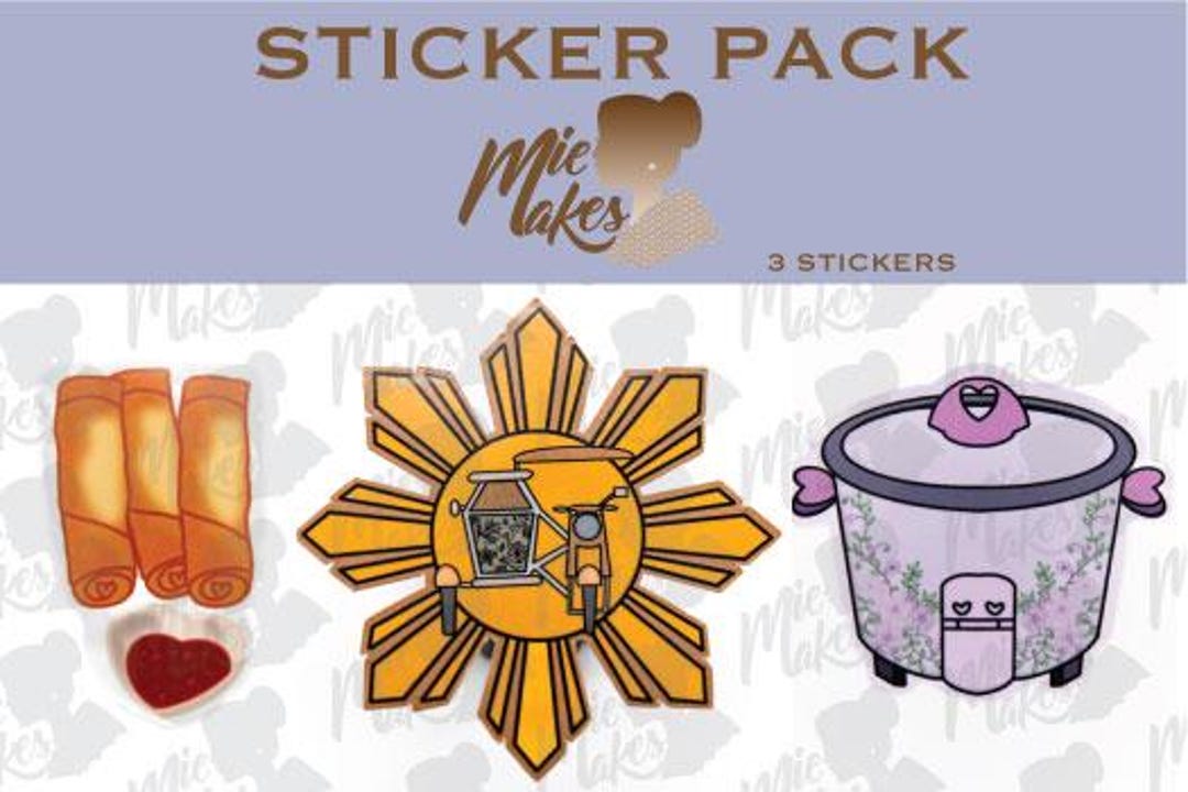 Filipino Food Sticker Pack, Filipino Stickers, Lumpia, Rice Cooker ...