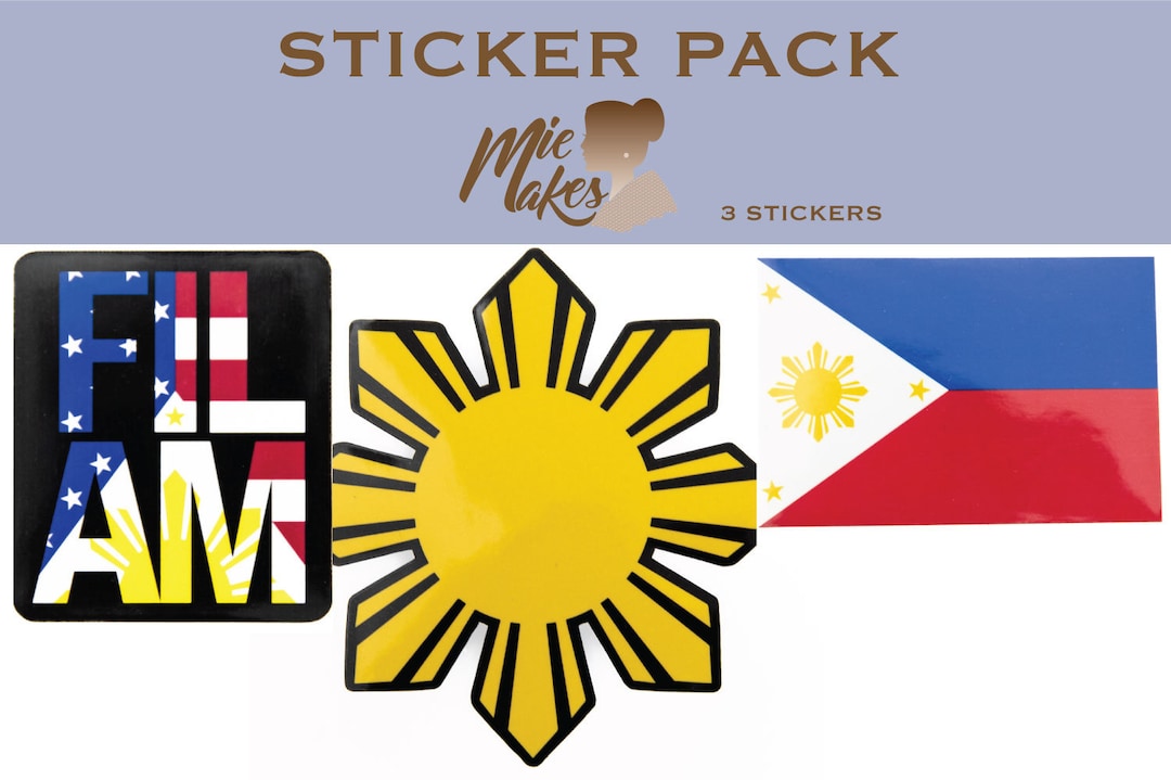 Filipino Flag Sticker Pack, Filipino, Pinoy, Snack, Food, Philippines ...