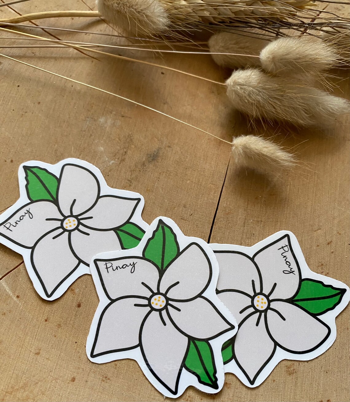 Sampaguita Pinay Sticker Filipino Sticker Weatherproof | Etsy