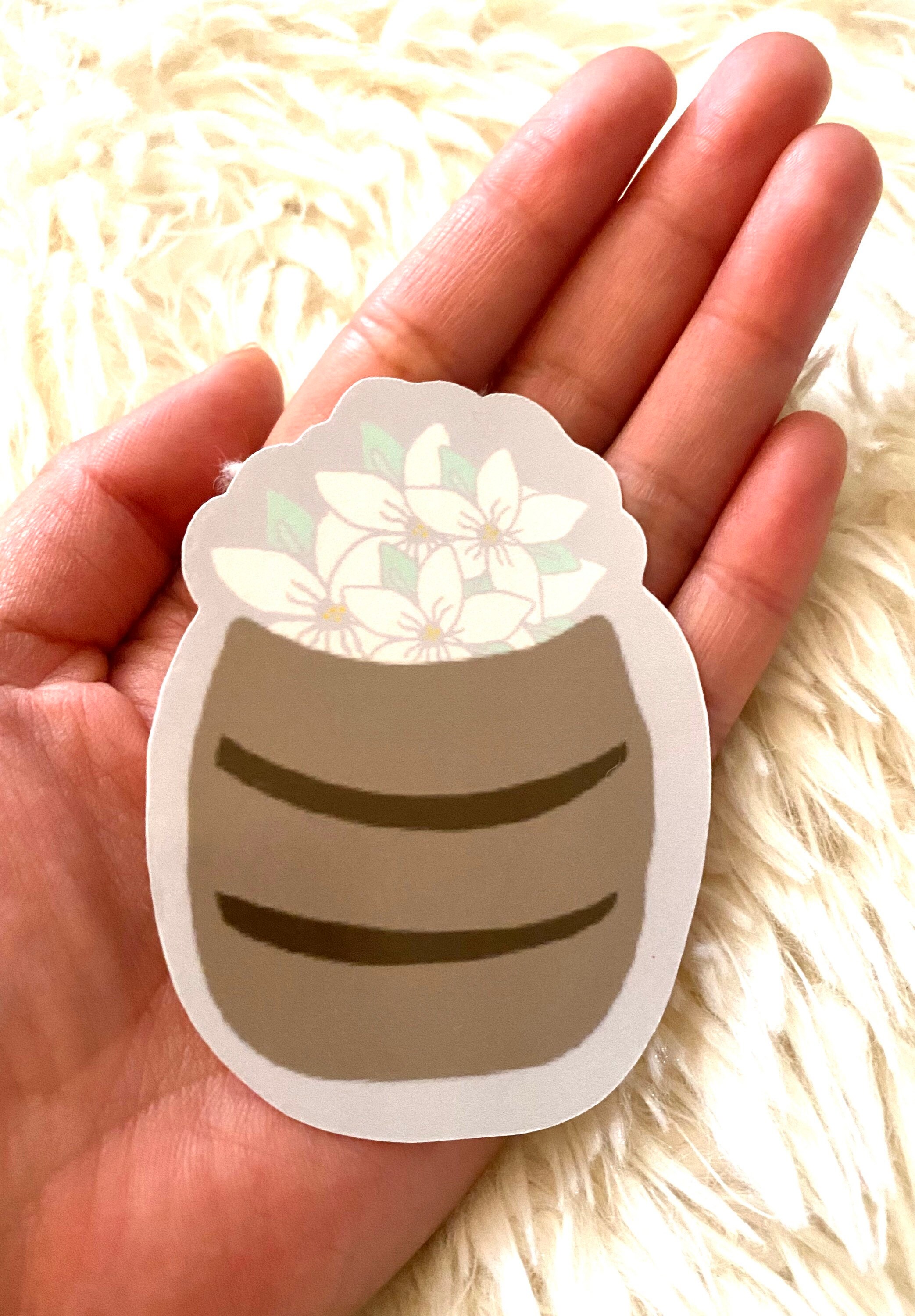 Sampaguita Flowers in a Barrel Filipino Sticker Filipina | Etsy