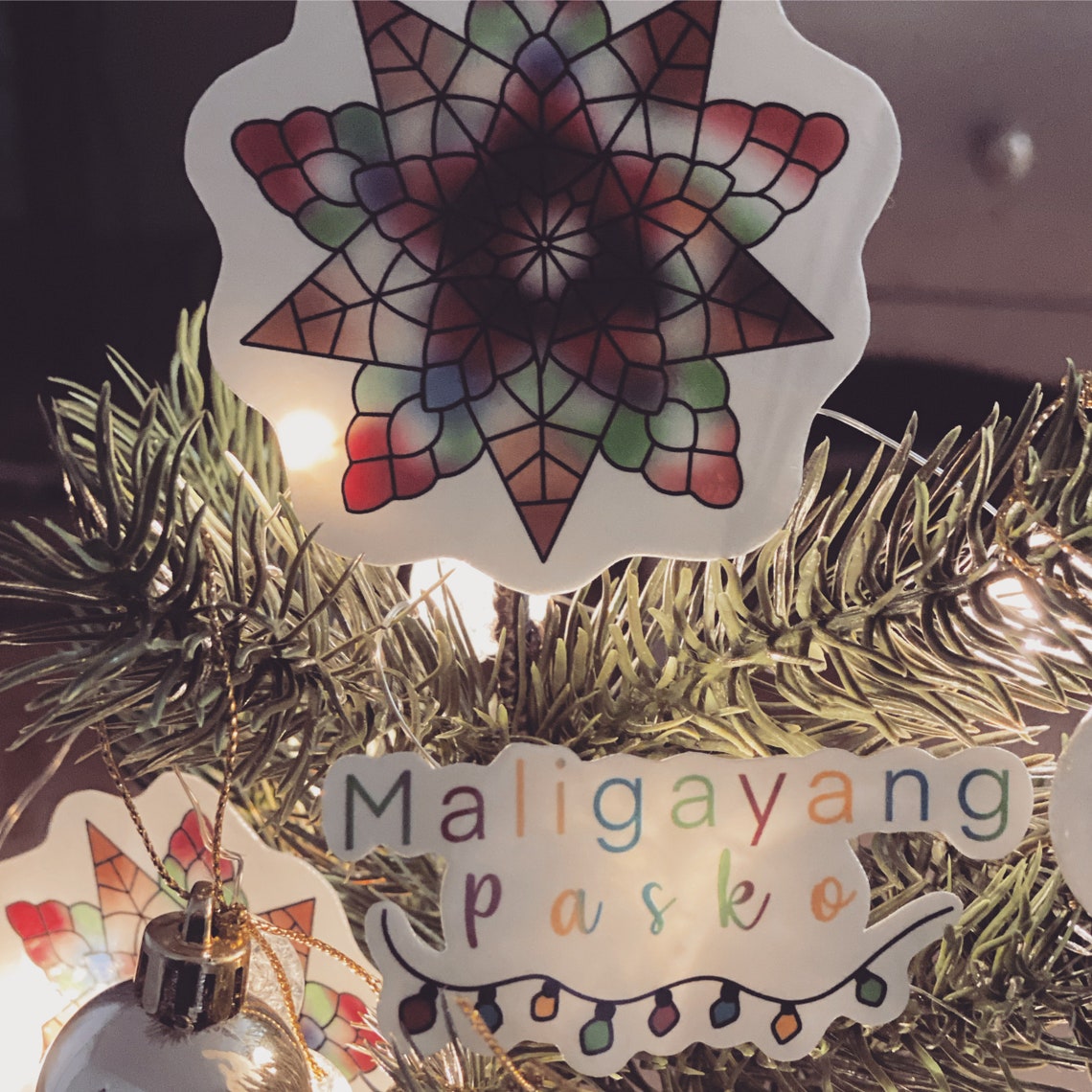 Filipino Parol Star Sticker Philippines Star Christmas Star - Etsy