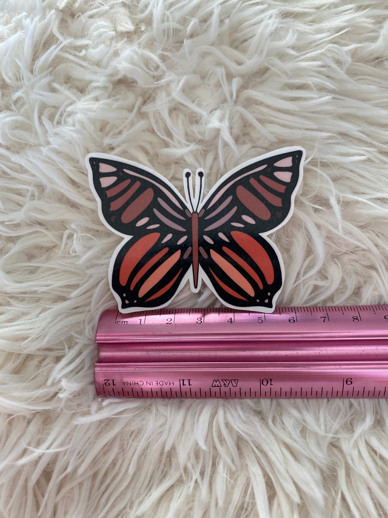 Brown Butterfly Sticker Trendy Sticker Sticker for Laptop - Etsy