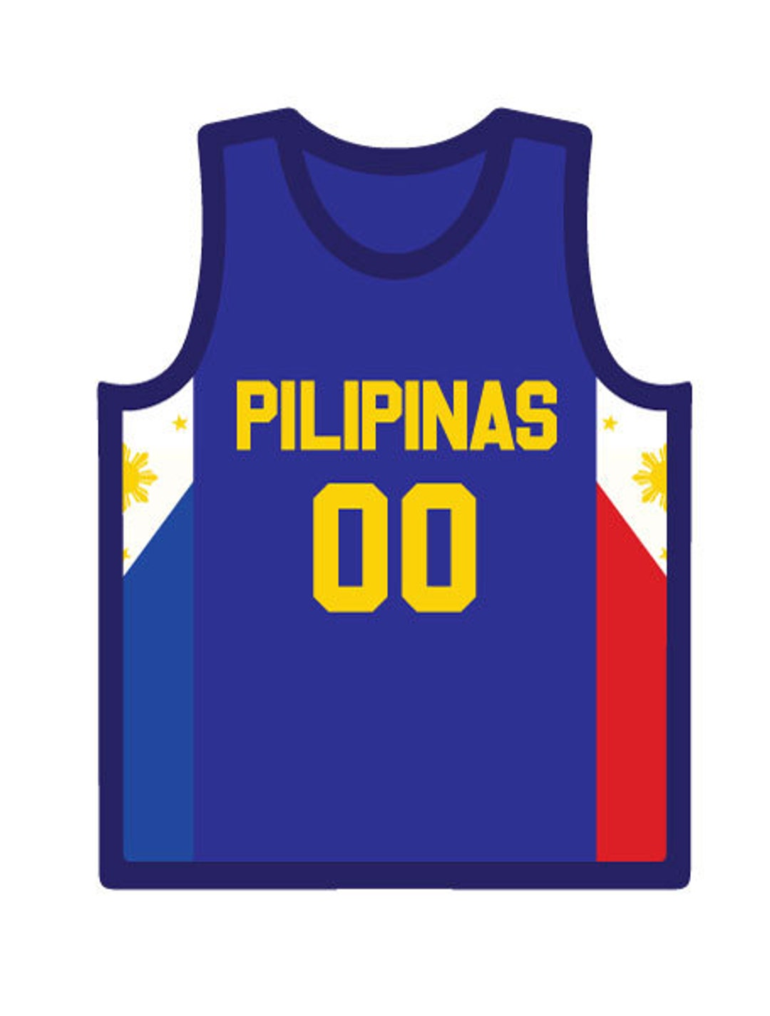 Pilipinas Jersey Sticker, Filipino, Pinoy, Philippines, Filipina, Pinay ...