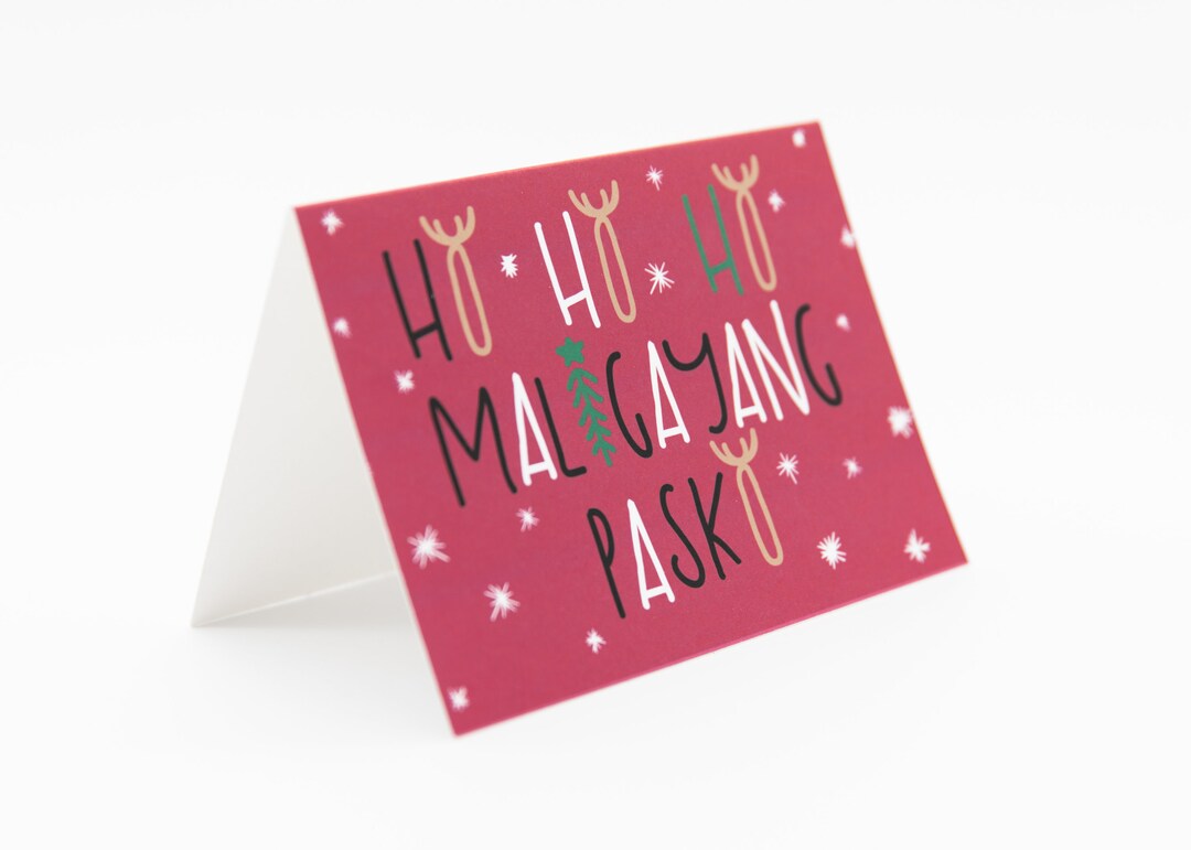 Maligayang Pasko Card, Greeting Card, Merry Christmas, Filipino ...