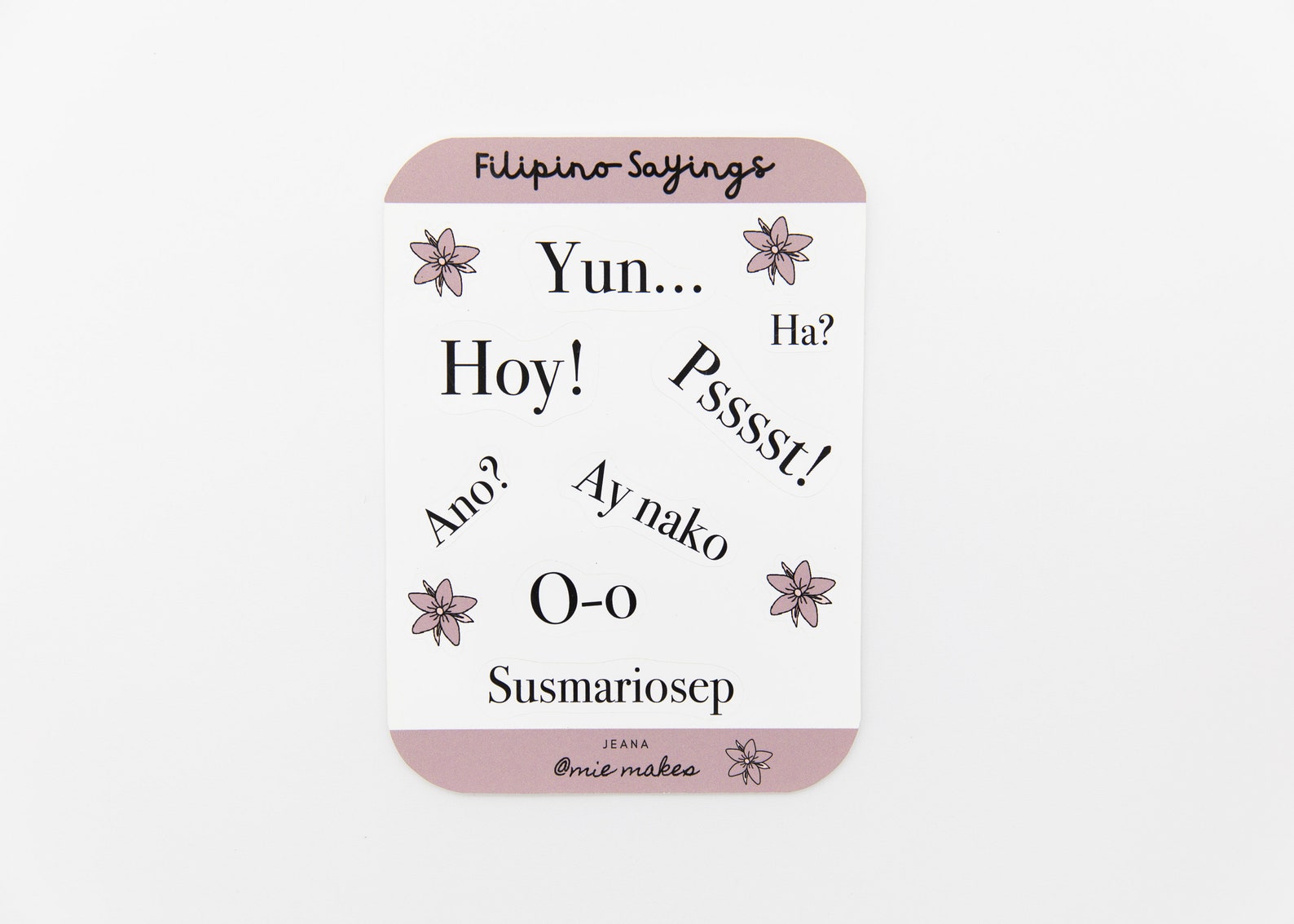 Filipino Sayings Sticker Sheet Filipino Philippines Funny - Etsy