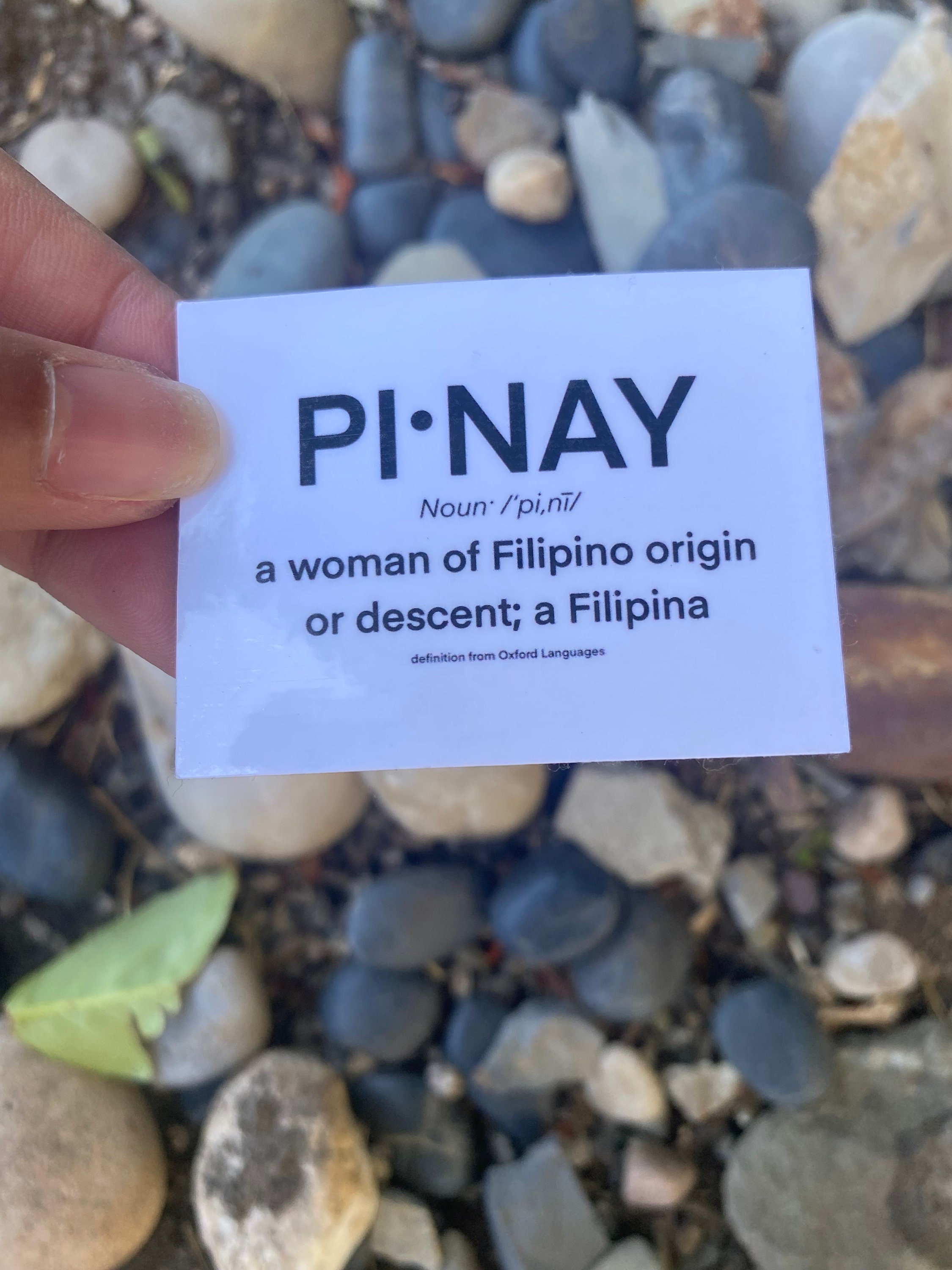 Pinay Sticker Pinay Definition Filipino Sticker Filipina | Etsy