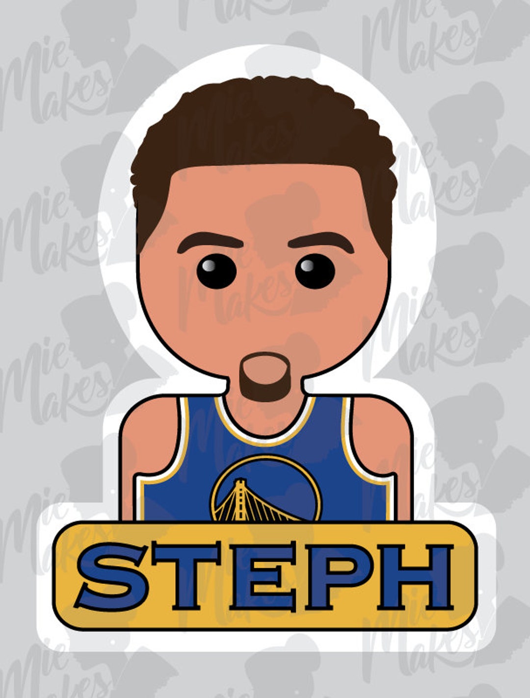 Steph Curry Sticker, Golden State Warriors, NBA, GSW, Basketball - Etsy