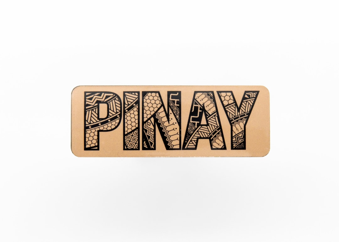 Tribal Design Pinay, Sticker, Weatherproof Sticker, Filipino, Filipina ...