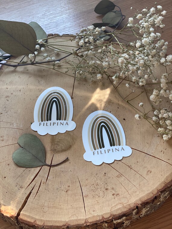 Filipina Sticker Filipina Rainbow Sticker Filipina Sticker | Etsy