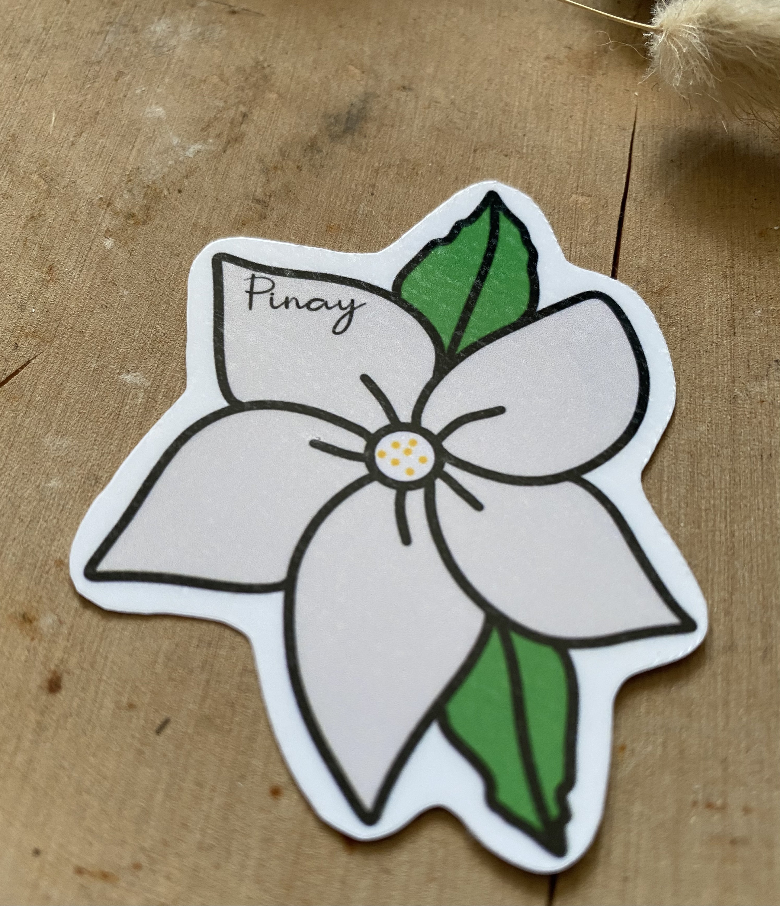 Sampaguita Pinay Sticker Filipino Sticker Weatherproof | Etsy