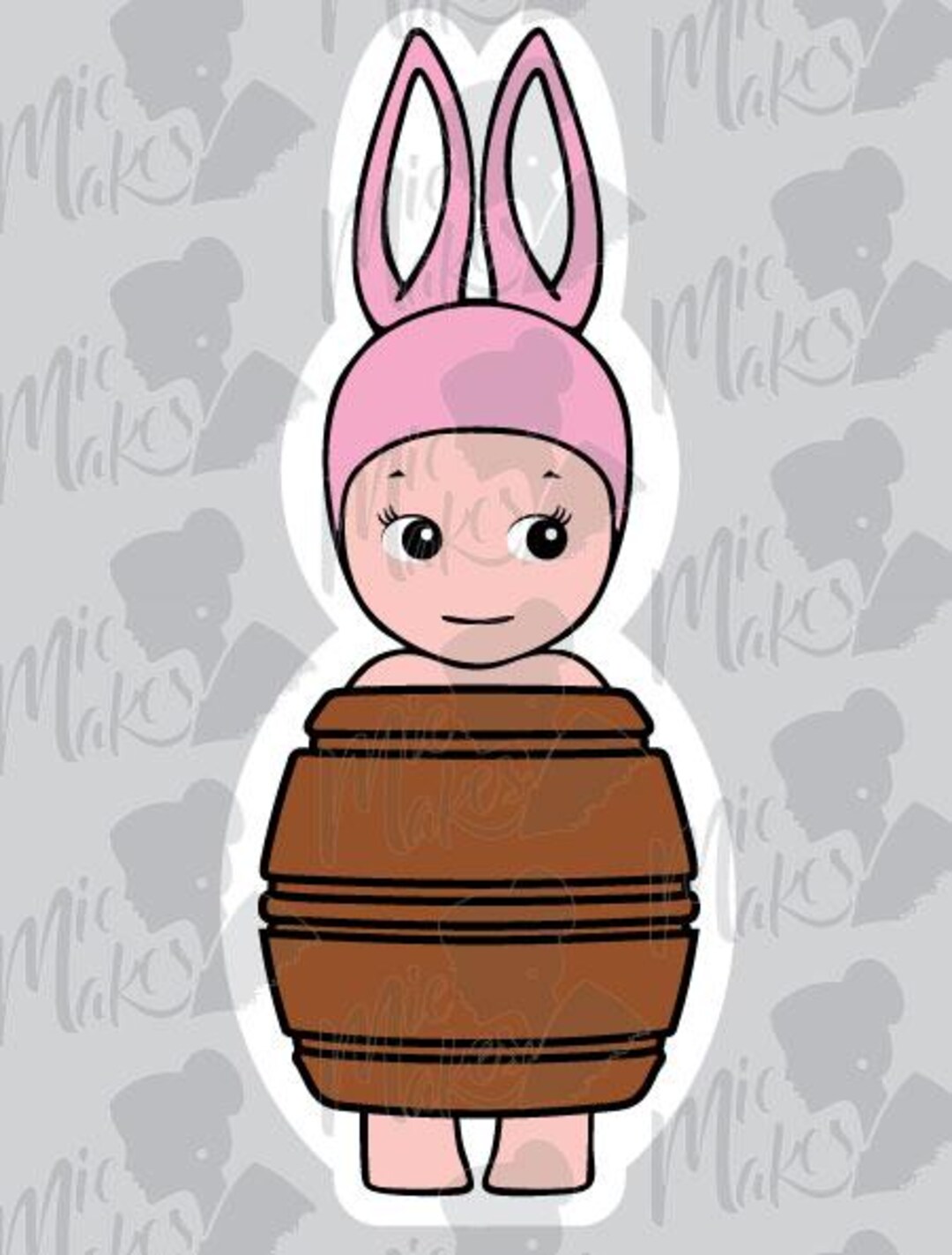 Sonny Angel Bunny Barrel Sticker, Filipino, Pinoy, Philippines ...