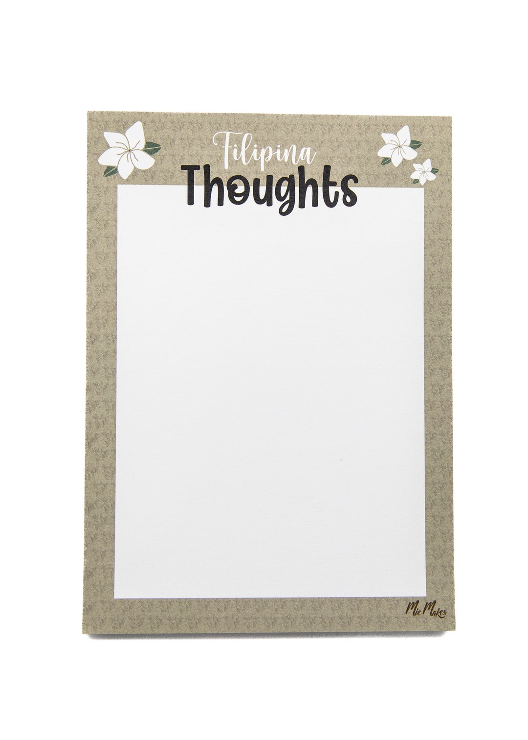 5X7 Notepad, Filipina Notepad, Filipina Thoughts Notepad, Organizer ...