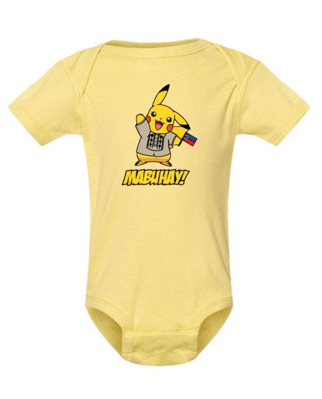 Pikachu Mabuhay Onesie, Infant, Filipino Apparels - Etsy