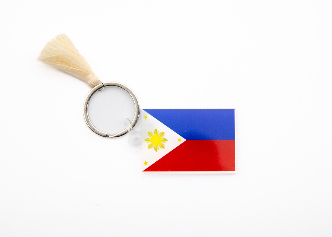 Philippines Flag Keychain, Unique Keychain, Acrylic Keychain ...