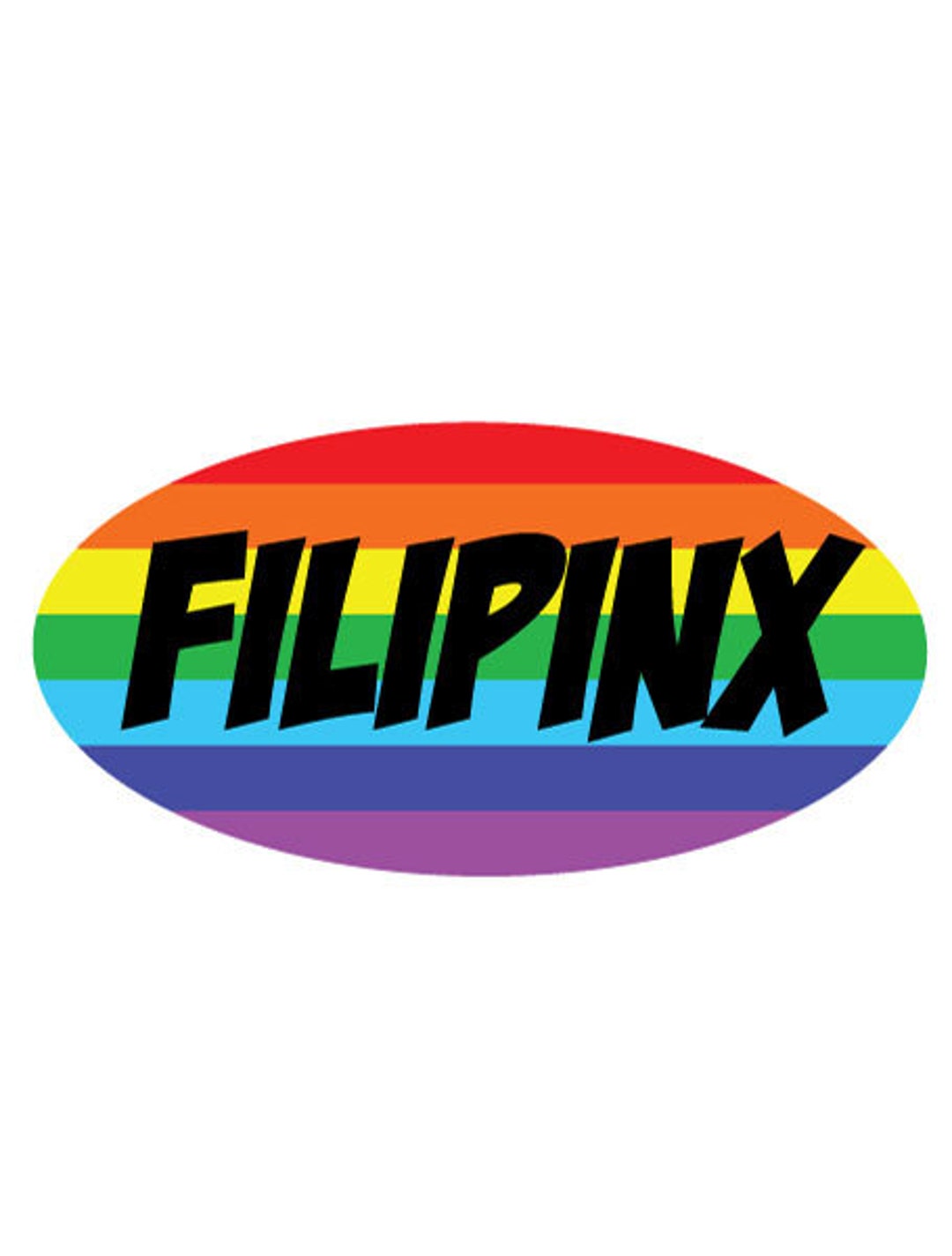 Rainbow Filipinx Sticker, Filipino, Filipina, Pinoy, Pinay, Pinxy ...