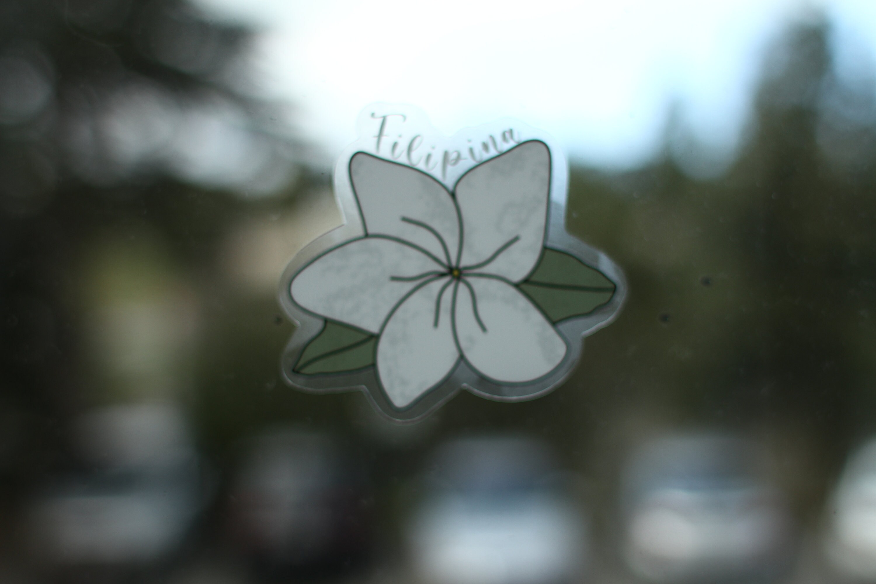 Filipina Sticker Clear Sticker Sampaguita Sticker Filipino | Etsy