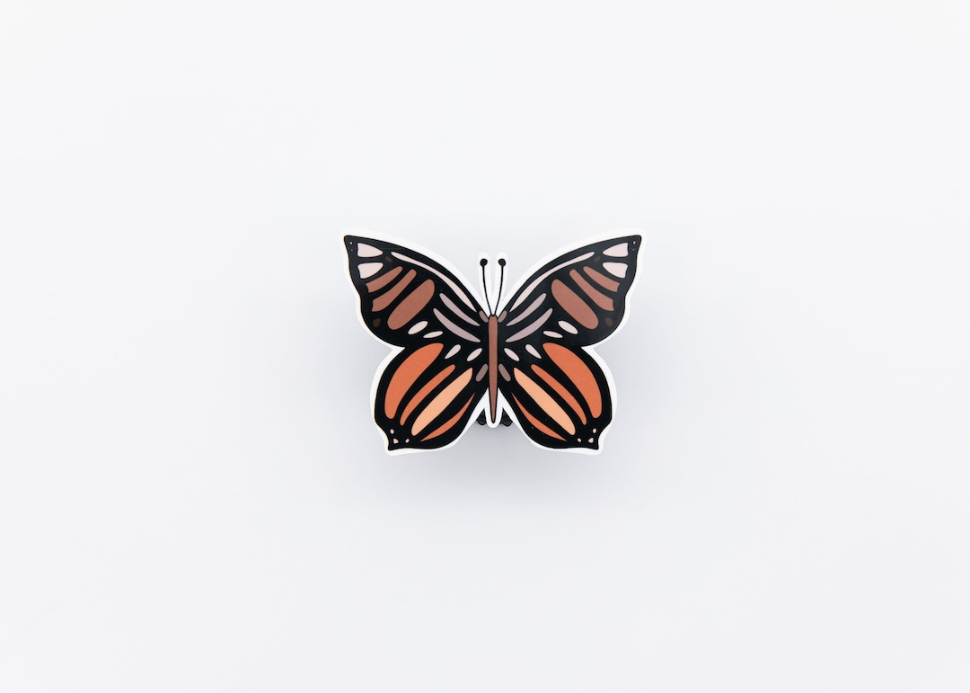 Brown Butterfly Sticker, Trendy Sticker, Sticker for Laptop, Sticker ...