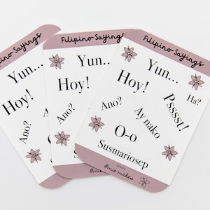 Filipino Sayings Sticker Sheet, Filipino, Philippines, Funny Filipino ...