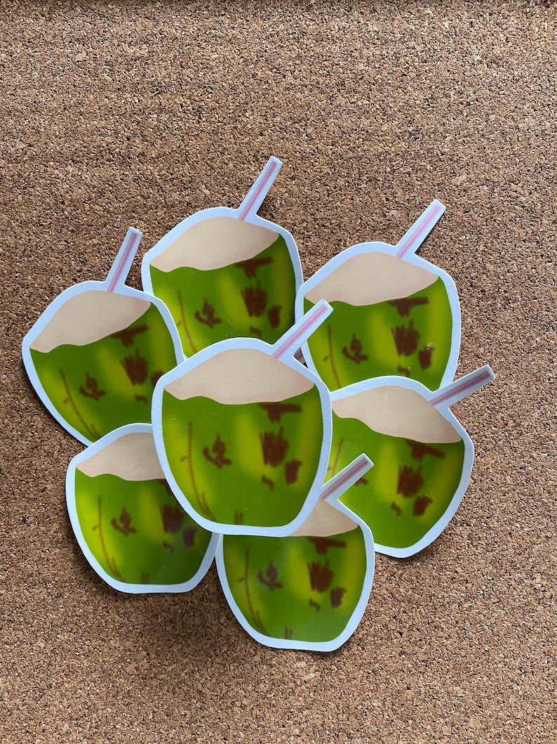 Coconut Sticker, Buko Sticker, Hydroflask Sticker, Philippines ...