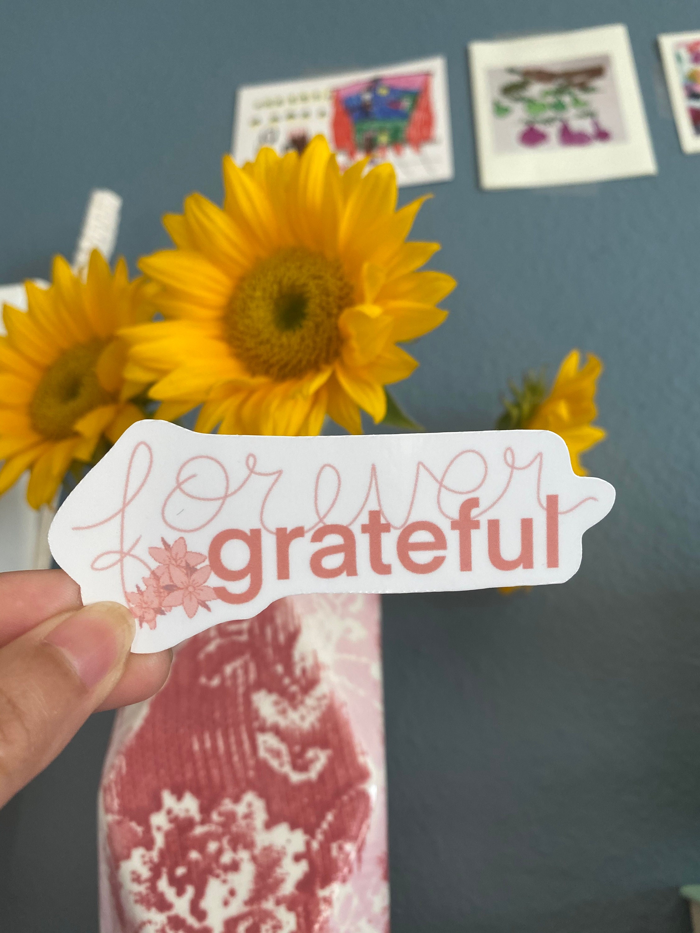 Forever Grateful Sticker Motivational Sticker Sampaguita - Etsy