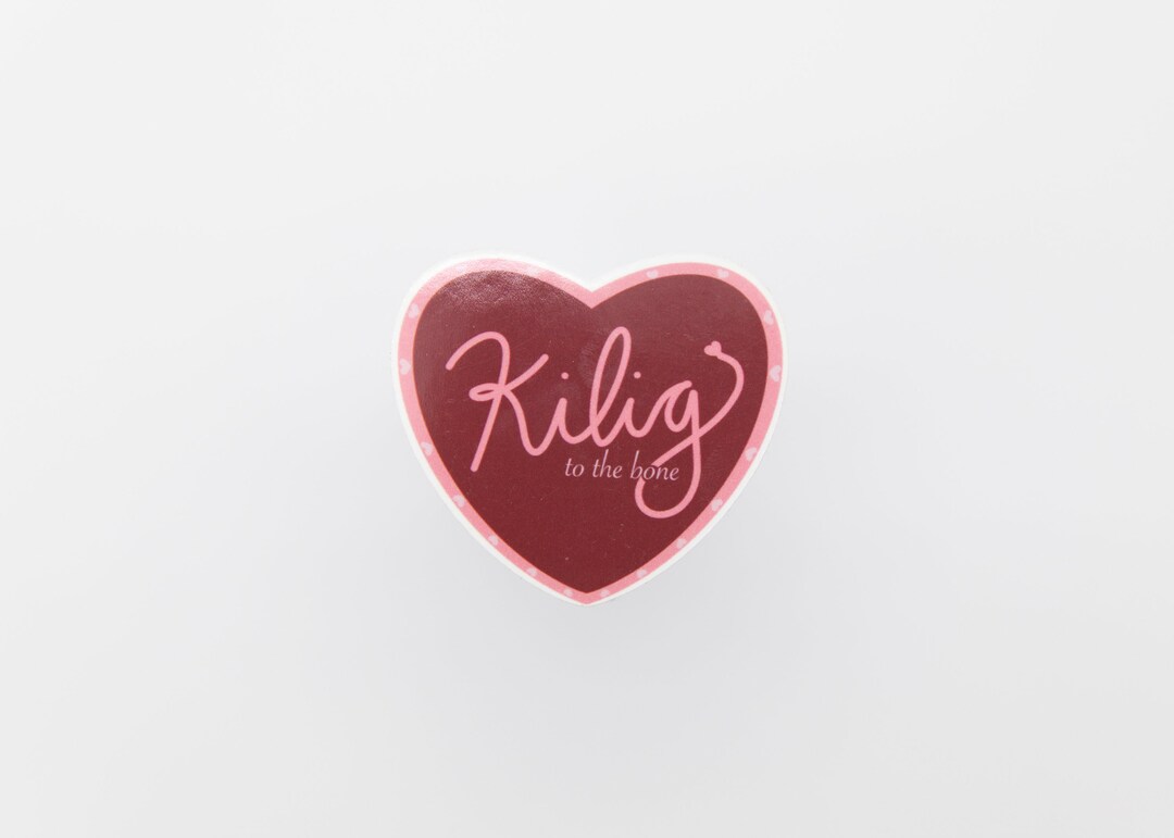 Kilig to the Bone Filipino Saying Sticker, Filipino Sticker, Valentine ...